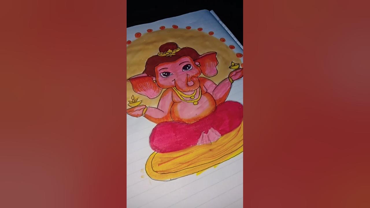 Cute ganesh ji drawing | how to draw ganesh ji | step-by-step tutorial ...