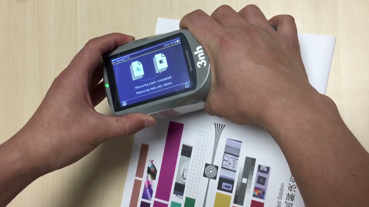 Spectrodensitometer for measuring color values and inkdensity | 3nh ...