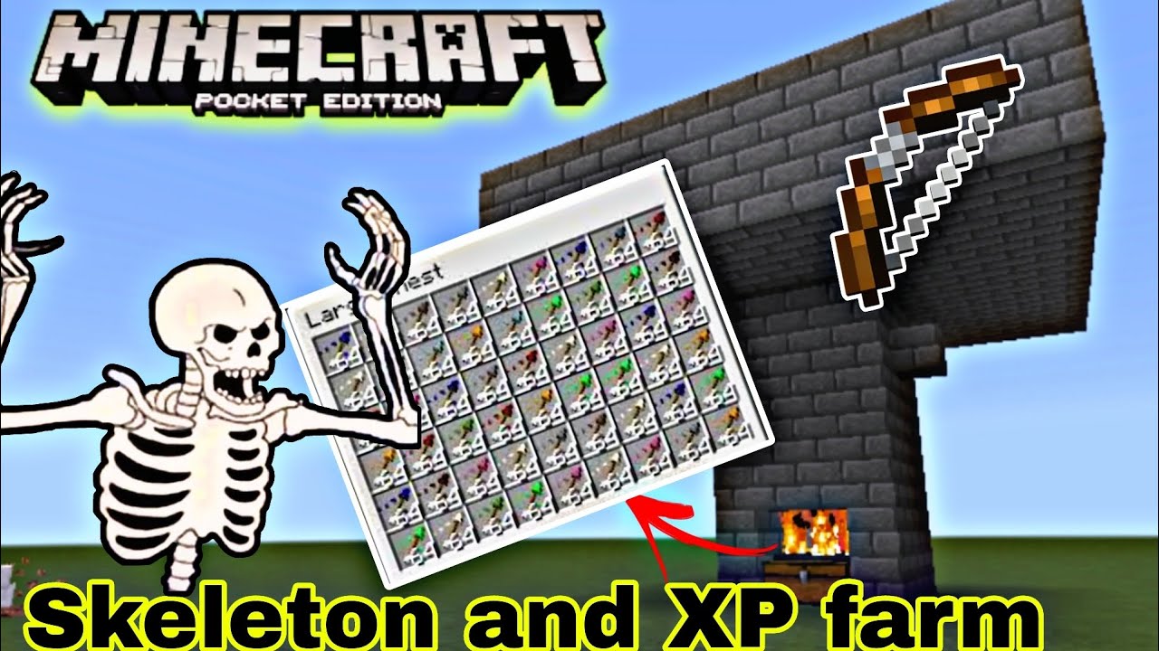 XP skeleton farm | nethergames | Minecraft - YouTube