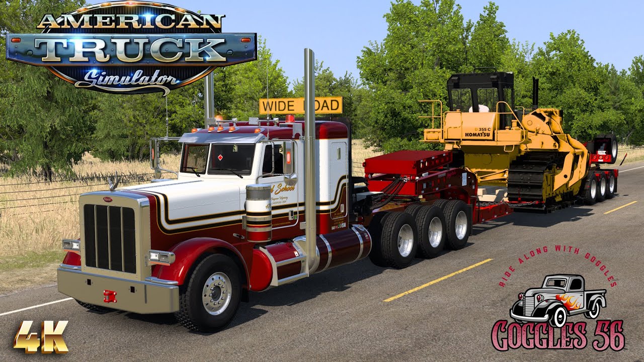 ATS | Pinga's 389 and Magnitude Lowboy | 98,000lb Komatsu Side Boom ...