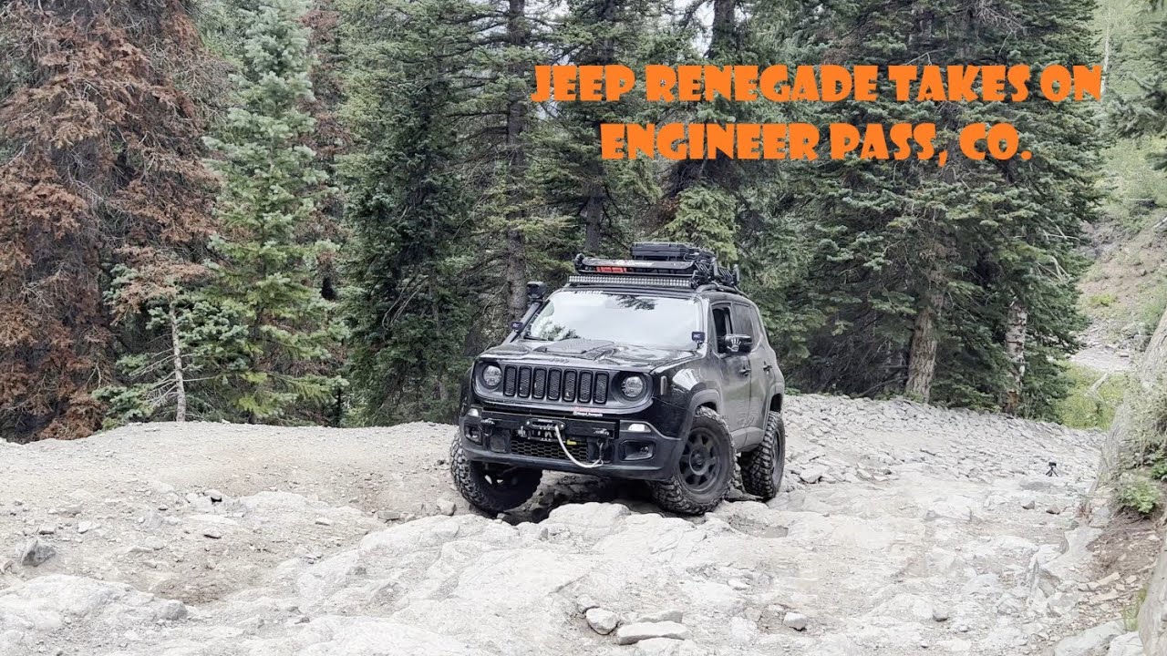 Jeep Renegade off road at Engineer Pass, Colorado - YouTube