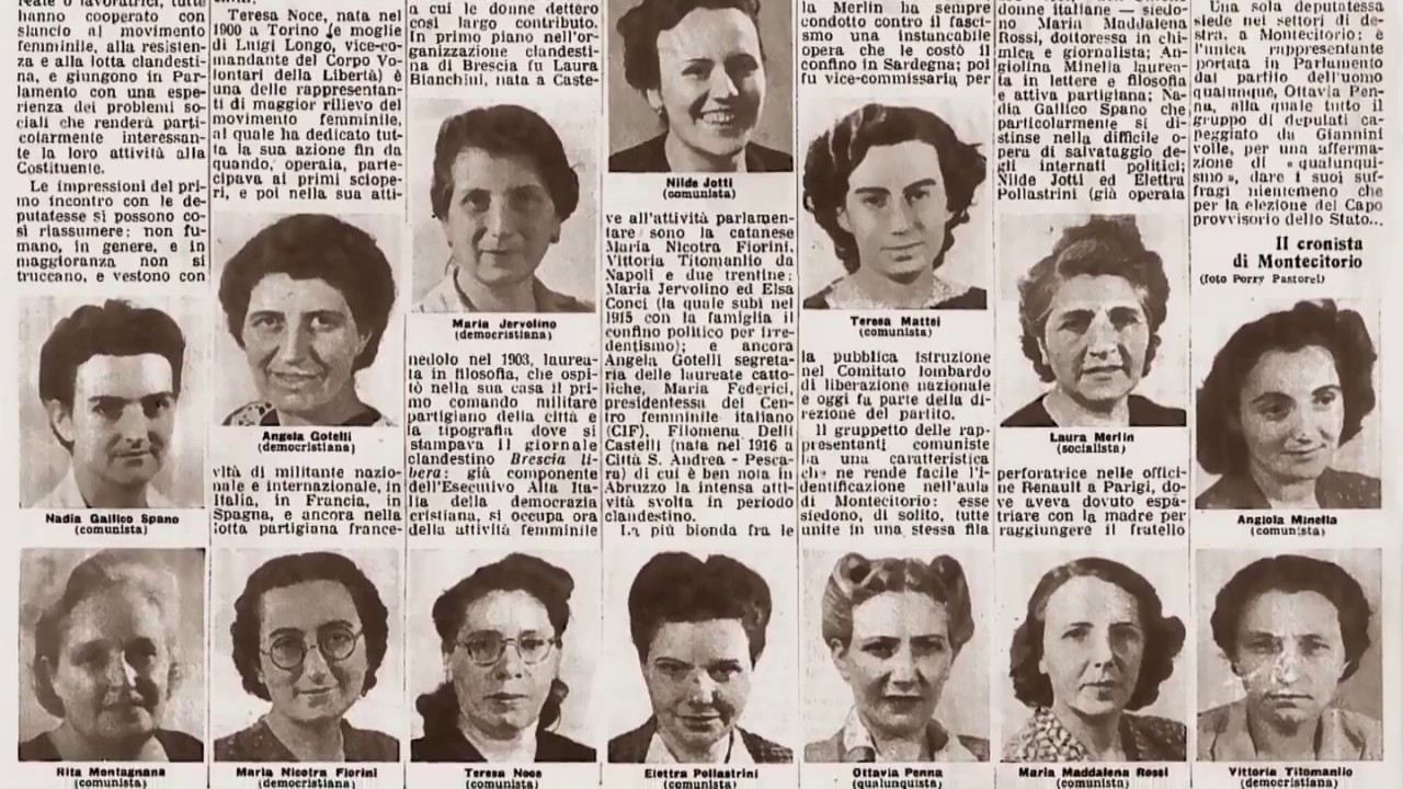 Suffragette italiane verso la cittadinanza. Parte 2 (1906-1946) - YouTube