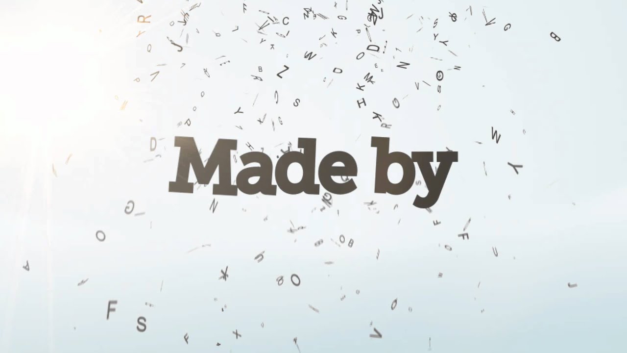 Adobe After Effects Falling Letters - YouTube