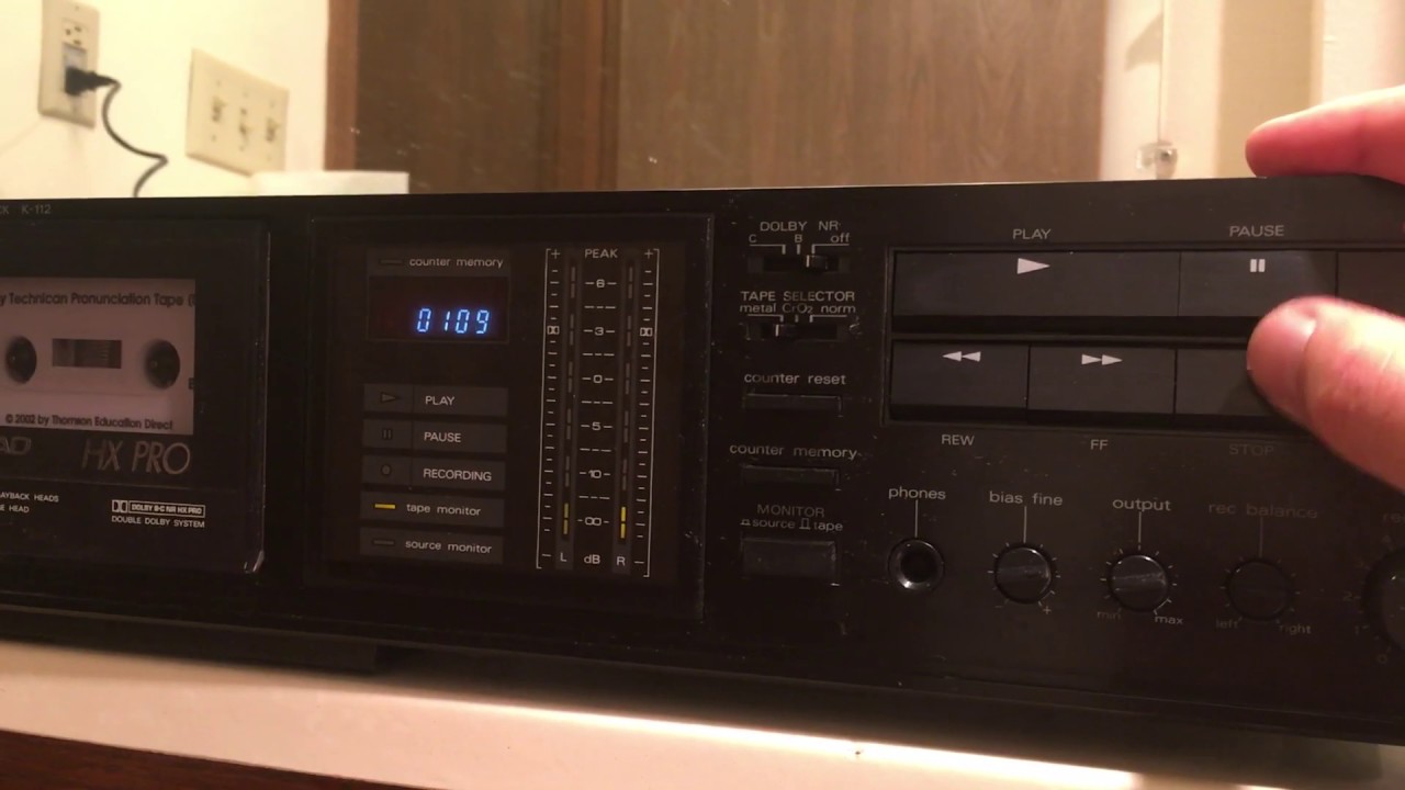 Vintage Luxman K-112 3 Head HX PRO Stereo Cassette Deck Player - YouTube