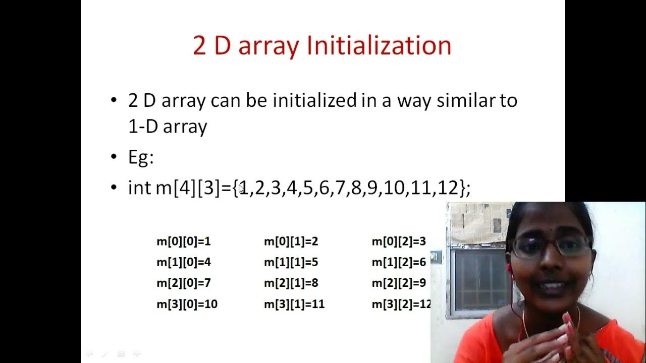 Types of Array || PS&FCP || CSE || KRCT - YouTube