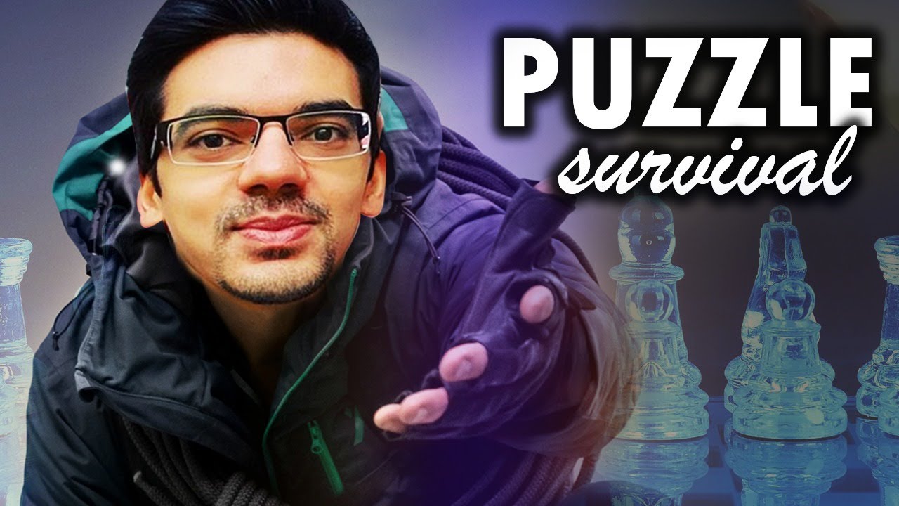 Anish Giri chasing puzzle survival record - YouTube