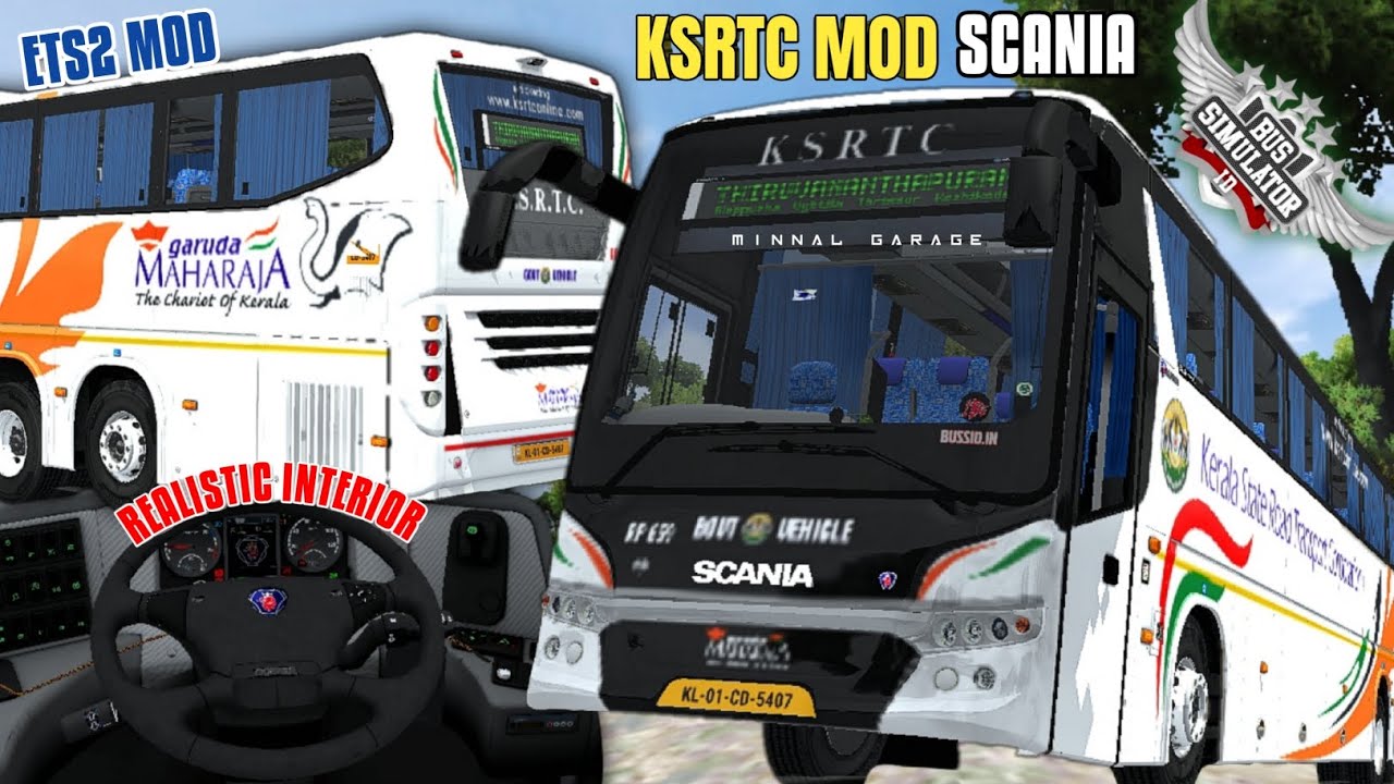 New KSRTC SCANIA BUS Mod RELEASED For BUS SIMULATOR INDONESIA||DOWNLOAD ...