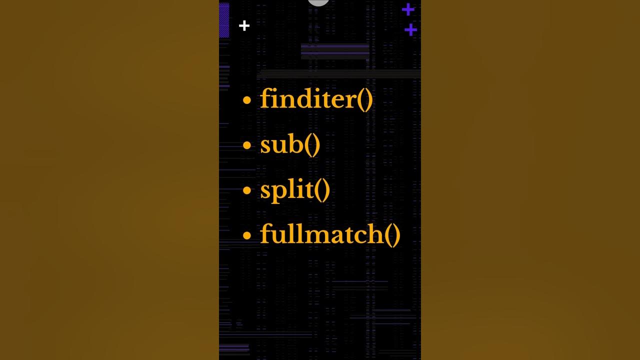 finditer(),sub(),split(),fullmatch()functions in regex#coding#python3 - YouTube