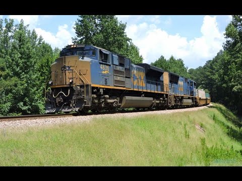 HD: CSX 4836 leads CSX Q197-05 in Newnan, GA - YouTube