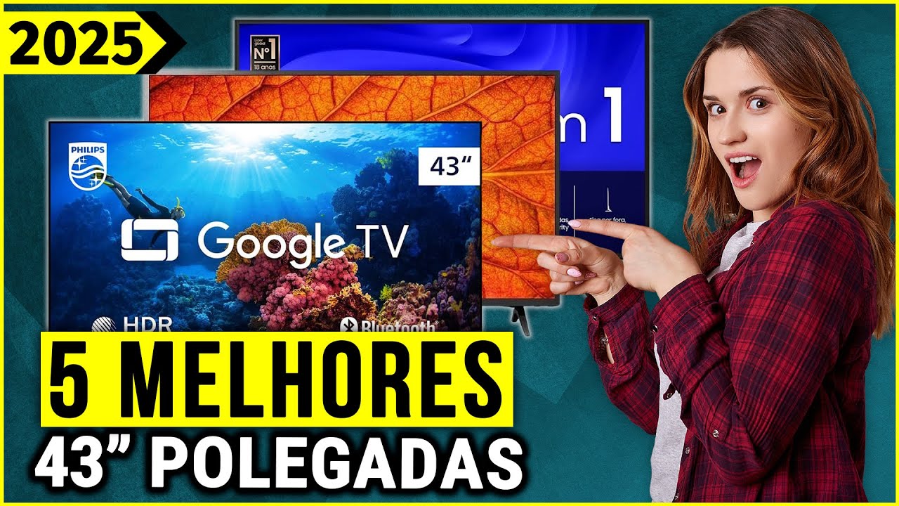 As 5 Melhores Tv 43 Polegadas/ Smart Tv 43 Em 2025! - Custo Benefício ...