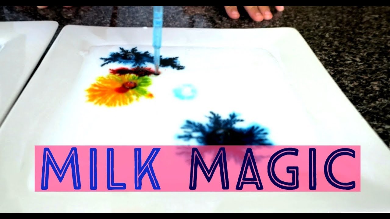 Milk Art Magic Experiment - YouTube