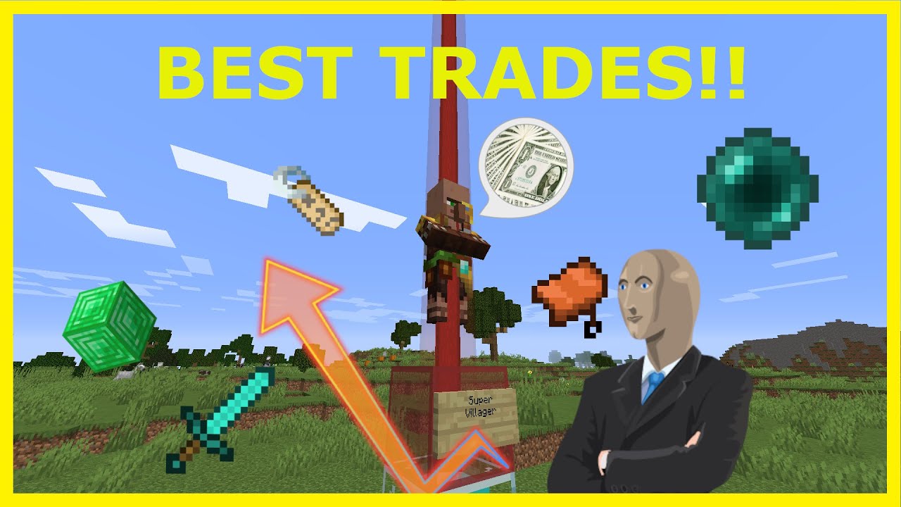 The Best Villagers and Trades!! | Minecraft Villager Trading Java ...