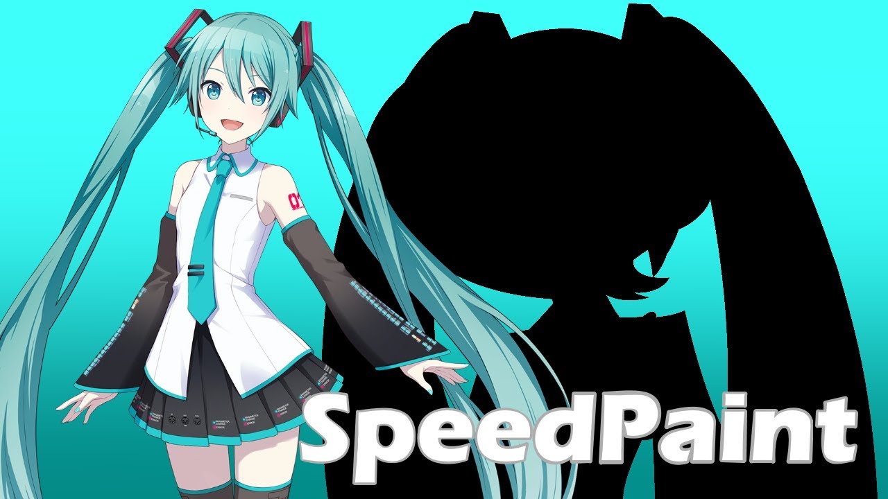 Hatsune Miku (SpeedPaint) - YouTube