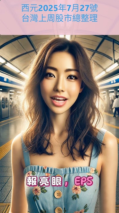 2025年7月27日台灣上周股市總整理台積電收在855元週漲21元 - YouTube