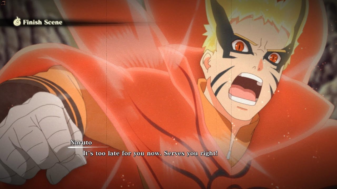 it's too late! Naruto Baryon Mode vs jigen Naruto storm connection ...