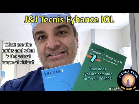 CataractCoach 1182: the J&J Vision Tecnis Eyhance IOL lens implant for cataract surgery