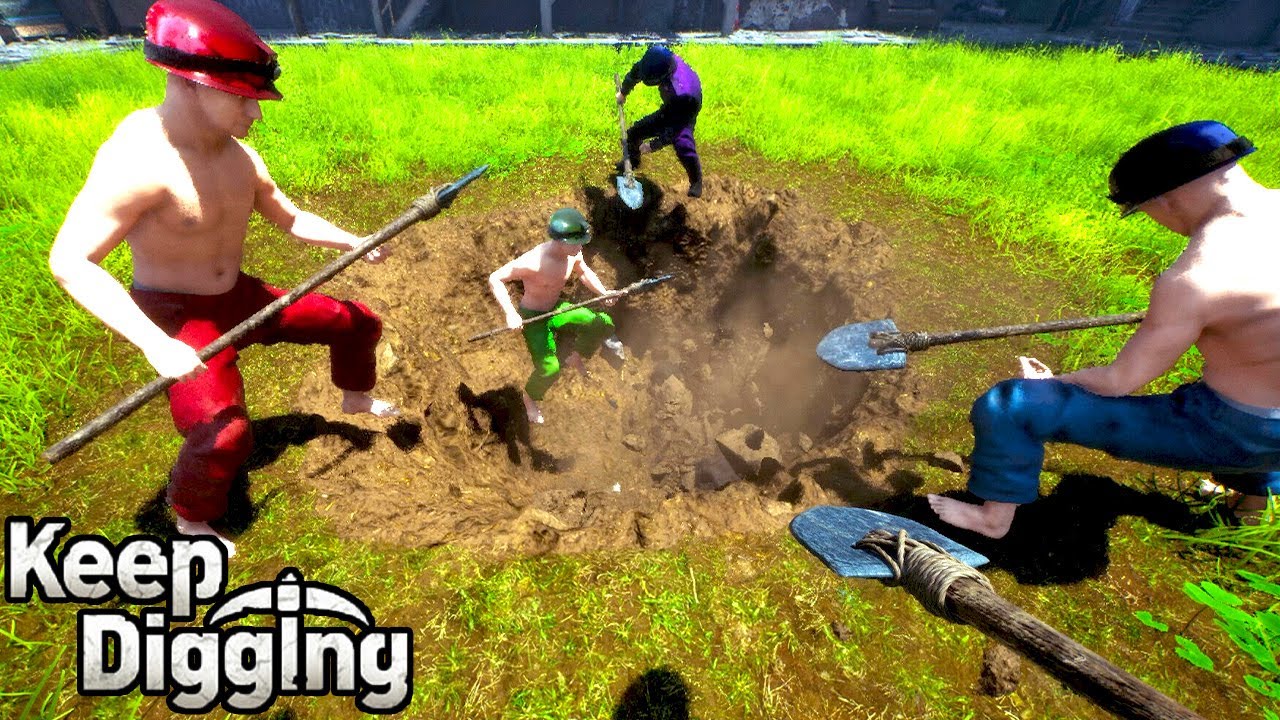 地下1000mまでひたすら穴を掘り続けるゲームがヤバすぎる【Keep Digging / キープディギング】 - YouTube