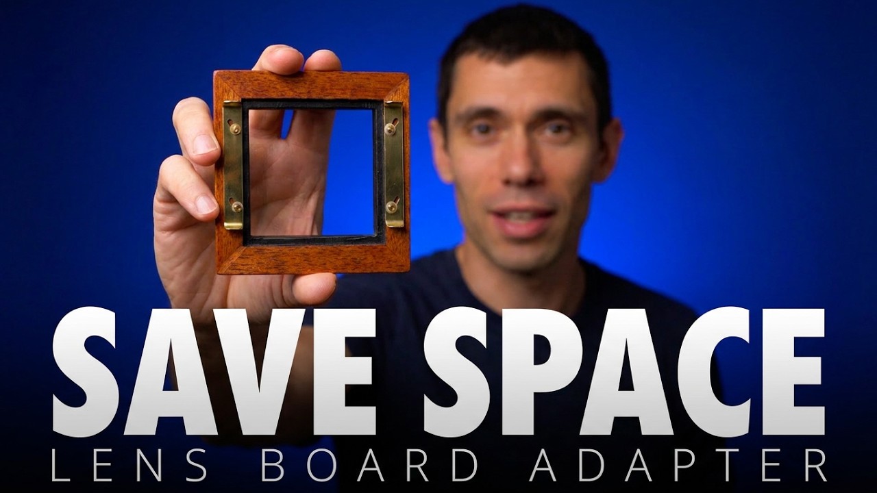 Maximize Space - Lens Board Adapter for Large Format Cameras - YouTube