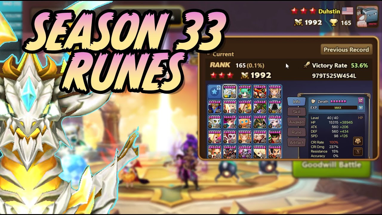 My Season 33 G3 RTA Box! Summoners War - YouTube