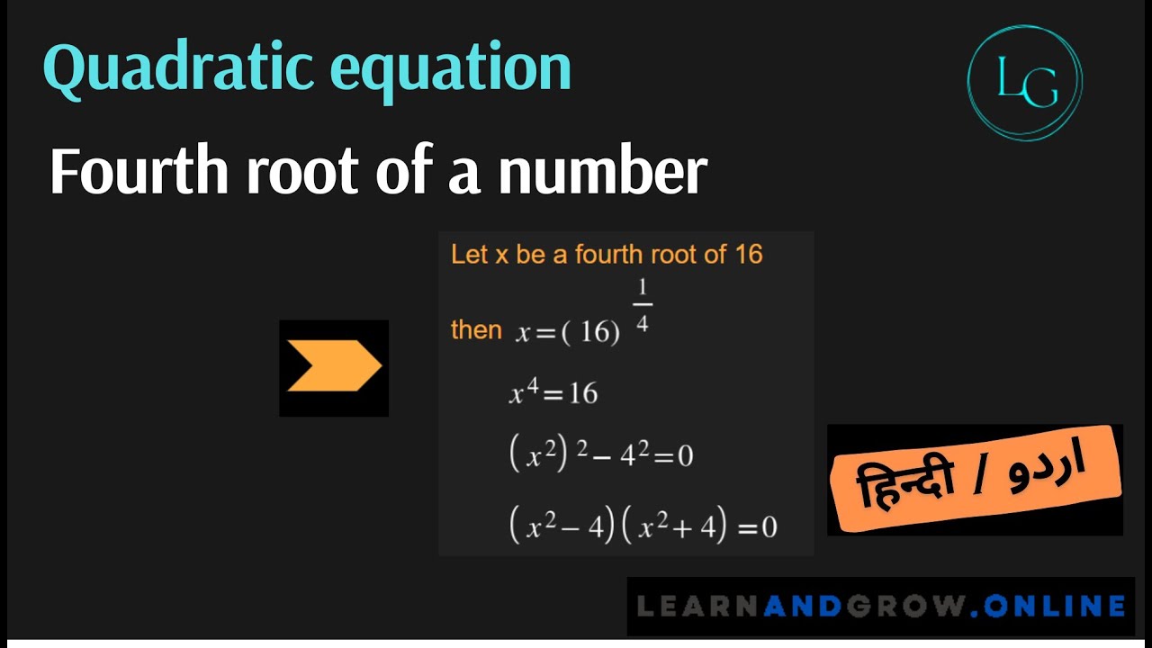 61. Fourth root of a number , Exercise 4 . 4, Question 7i - YouTube