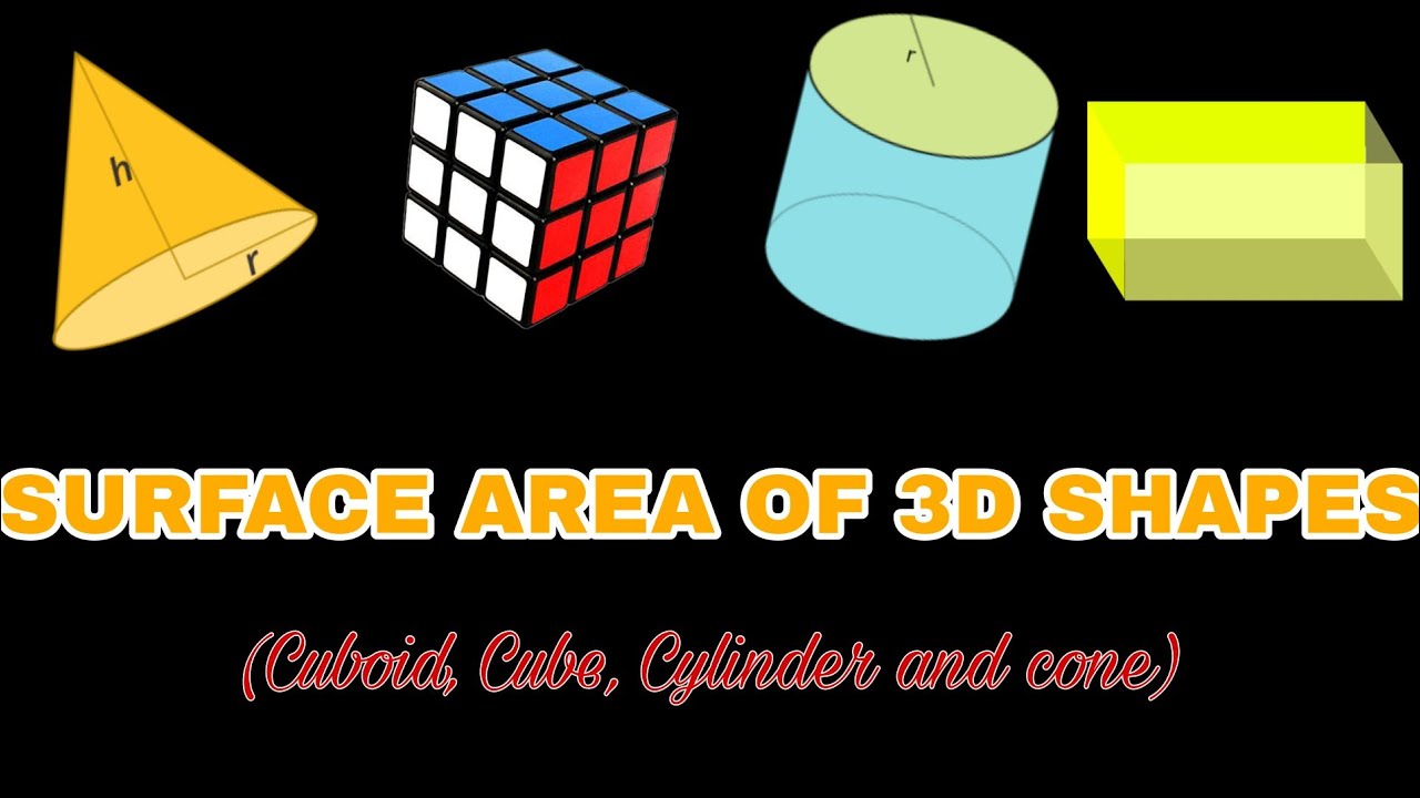 Surface area of 3D shapes || Formula of Surface area of 3D shapes ...