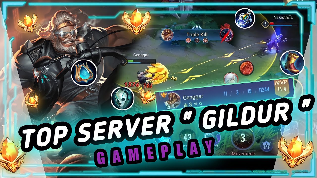 AOV : Top GILDUR Gameplay AOV - ARENA OF VALOR - YouTube