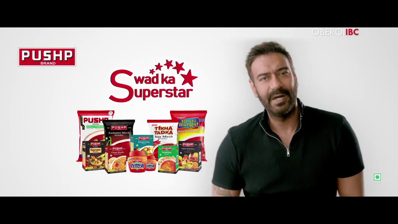 Ajay Devgan add by pushp masale swad ka super ⭐ - YouTube