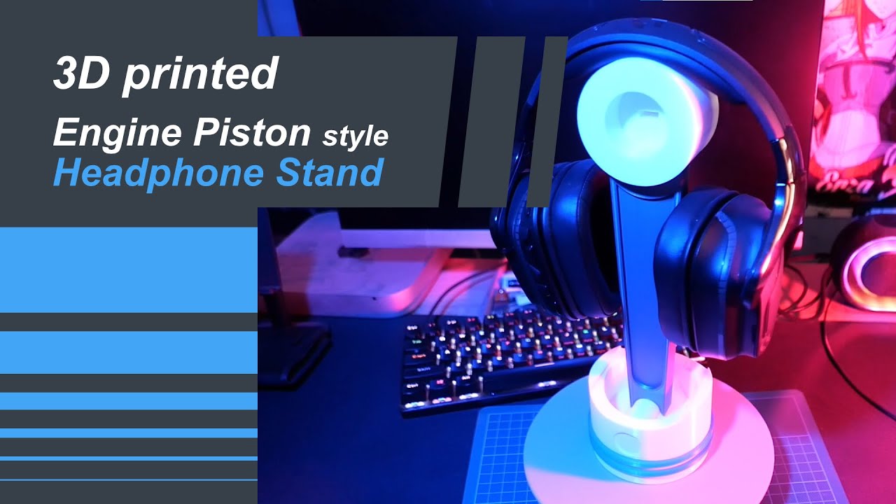 Engine piston alike 3D printed Headphone Stand for motorsports fans ...