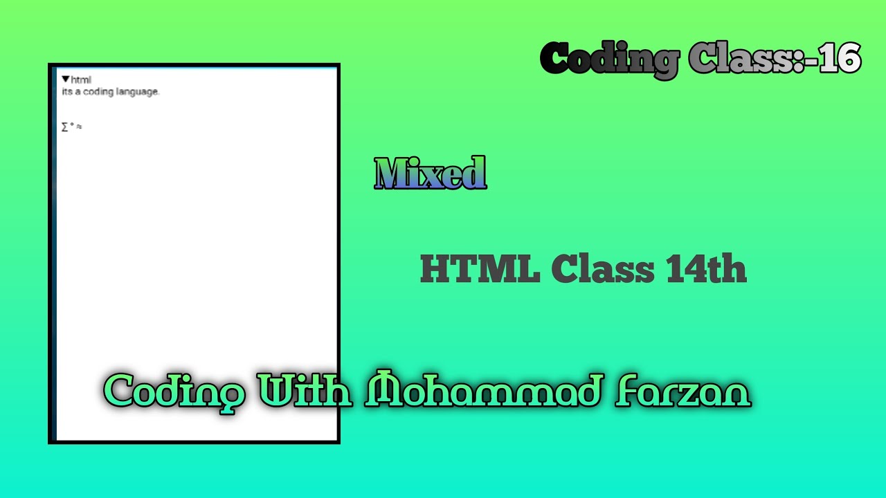 Html 5 mixed Coding Up80Rider - YouTube