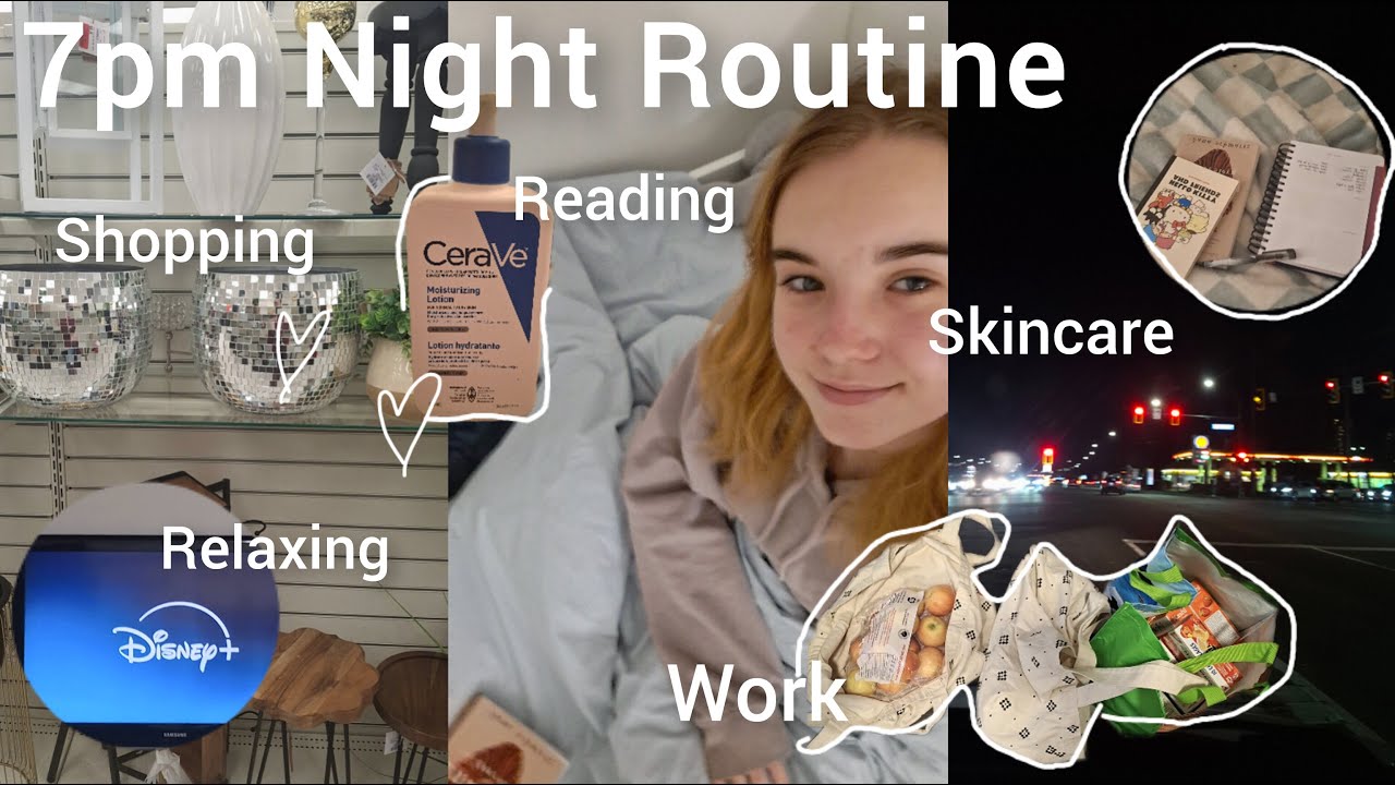 7pm Night Routine! Work, Reading, Skincare, Planning | Jorja Swan - YouTube