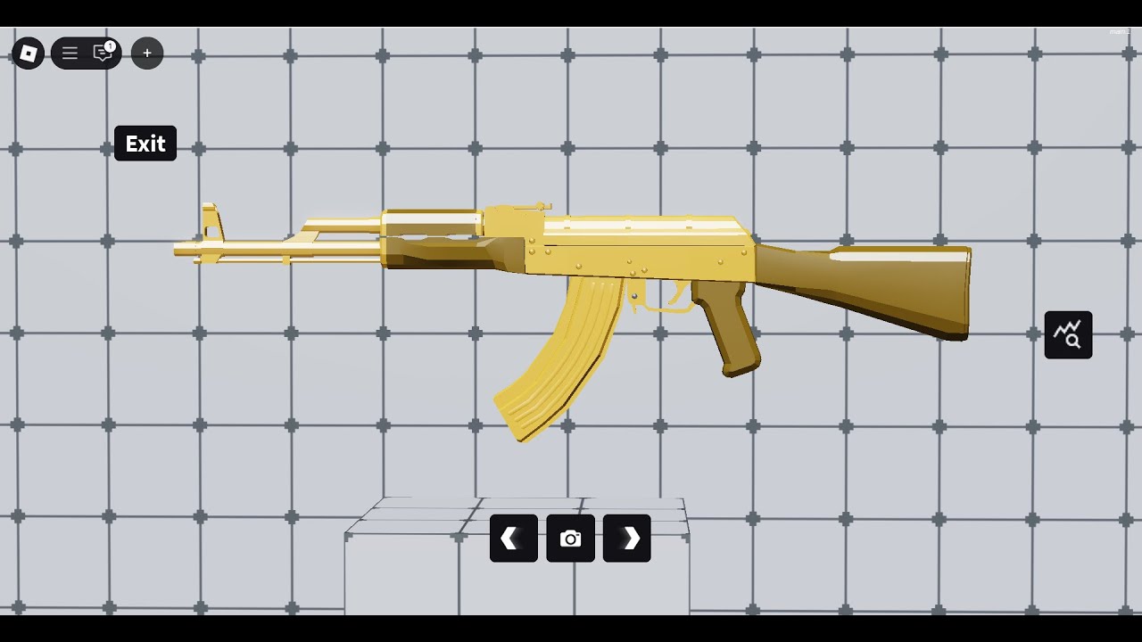 The Desert Gold AKM - Roblox Weird Gun Game Part 1 - YouTube