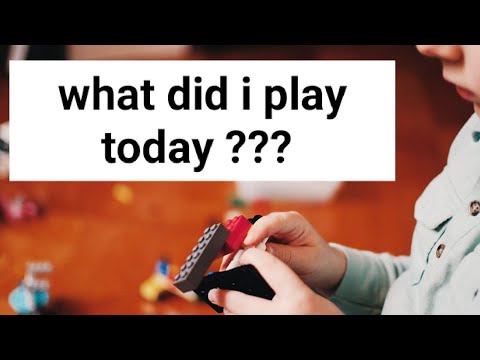 What did I play today? - YouTube