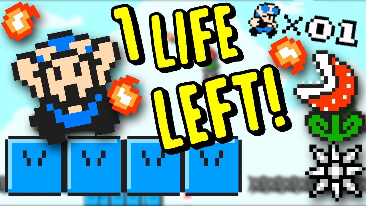 Down to 1 life over & over in Endless Mode (Super Mario Maker 2) - YouTube