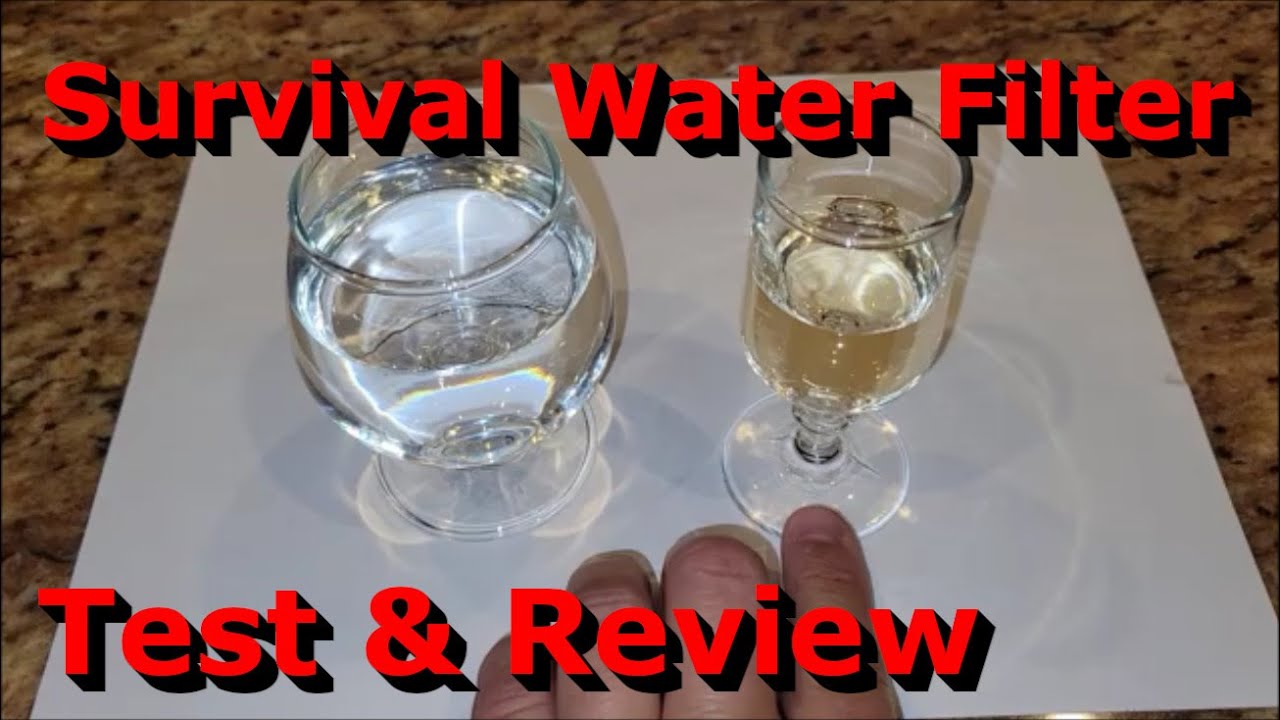 Survival Water Filter - Portable 2 in 1 Water Purification - Test ...