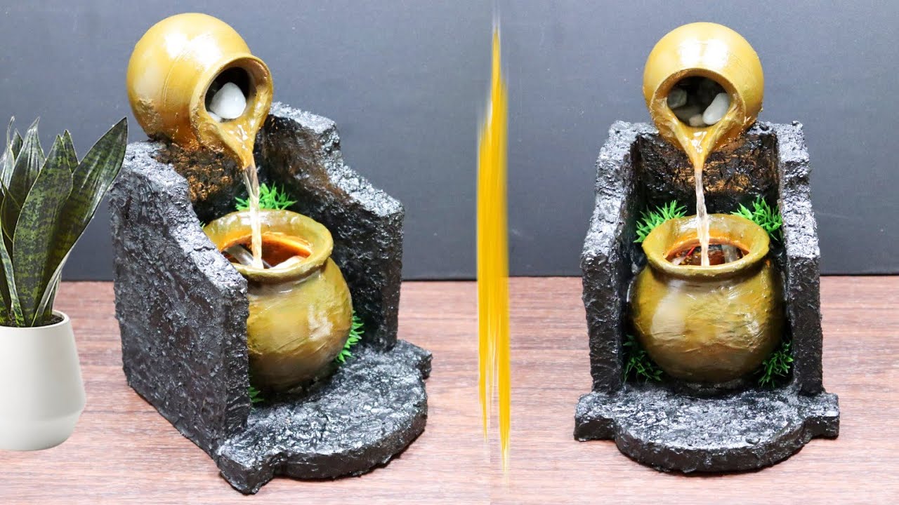 DIY Wonderful Indoor Desktop Terracotta Waterfalls | Best Indoor ...