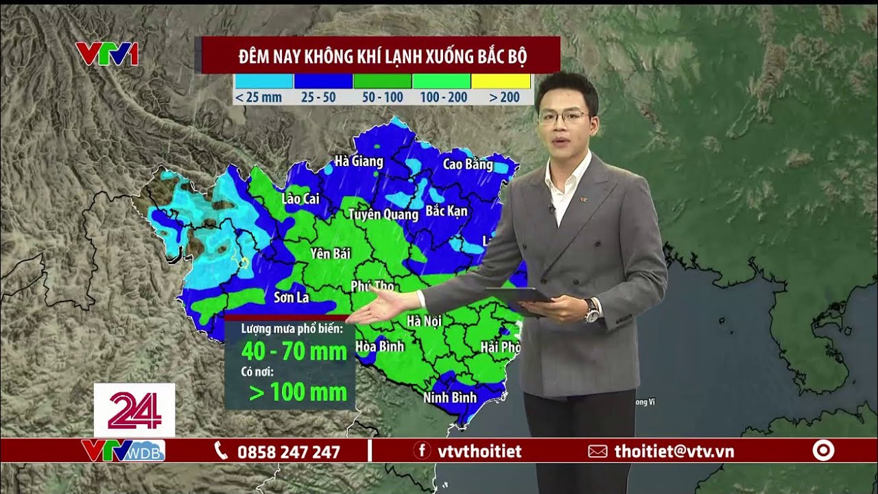 Dự báo thời tiết 18h45 - 21/09/2024 | Đêm nay không khí lạnh xuống miền ...