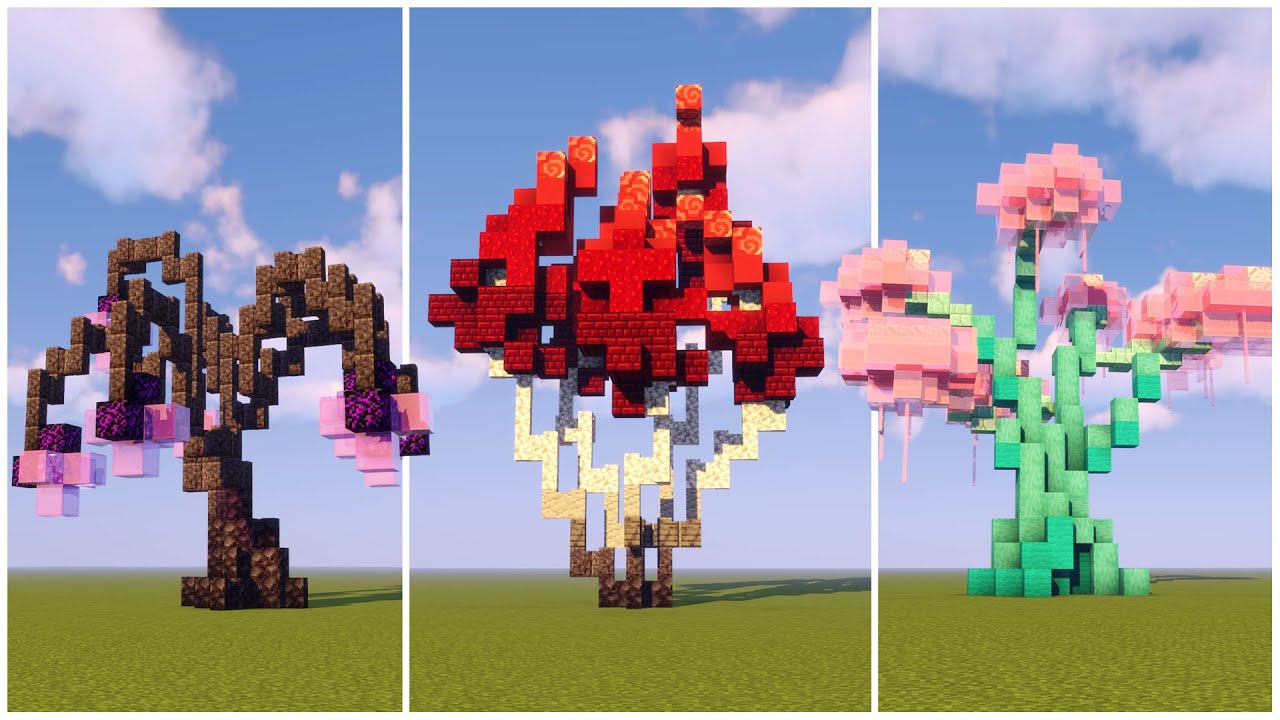 Alien Tree Designs | Minecraft Tutorial - YouTube