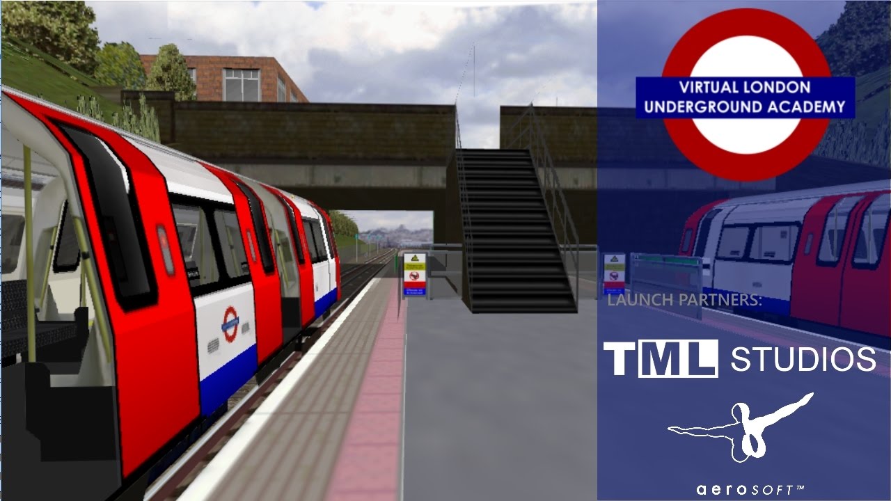 OpenBve Virtual London Underground Academy Launch Run - YouTube