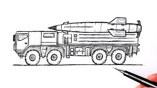How to draw a Rocket complex truck | Ballistic missile ... | Doovi