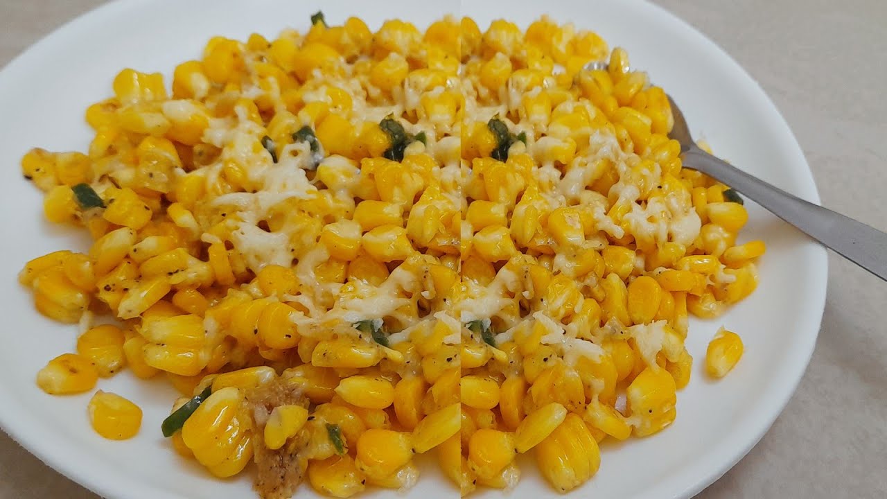 Cheesy sweet corn recipe. Sweet corn recipe. - YouTube