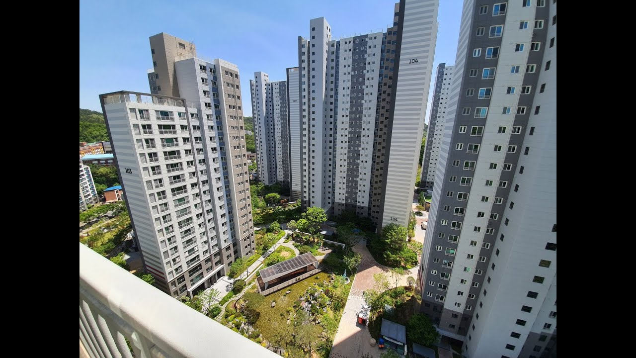 경북 구미 도량롯데캐슬 101동 84B(34평형, 타워) 고층 내부 및 전경 - YouTube