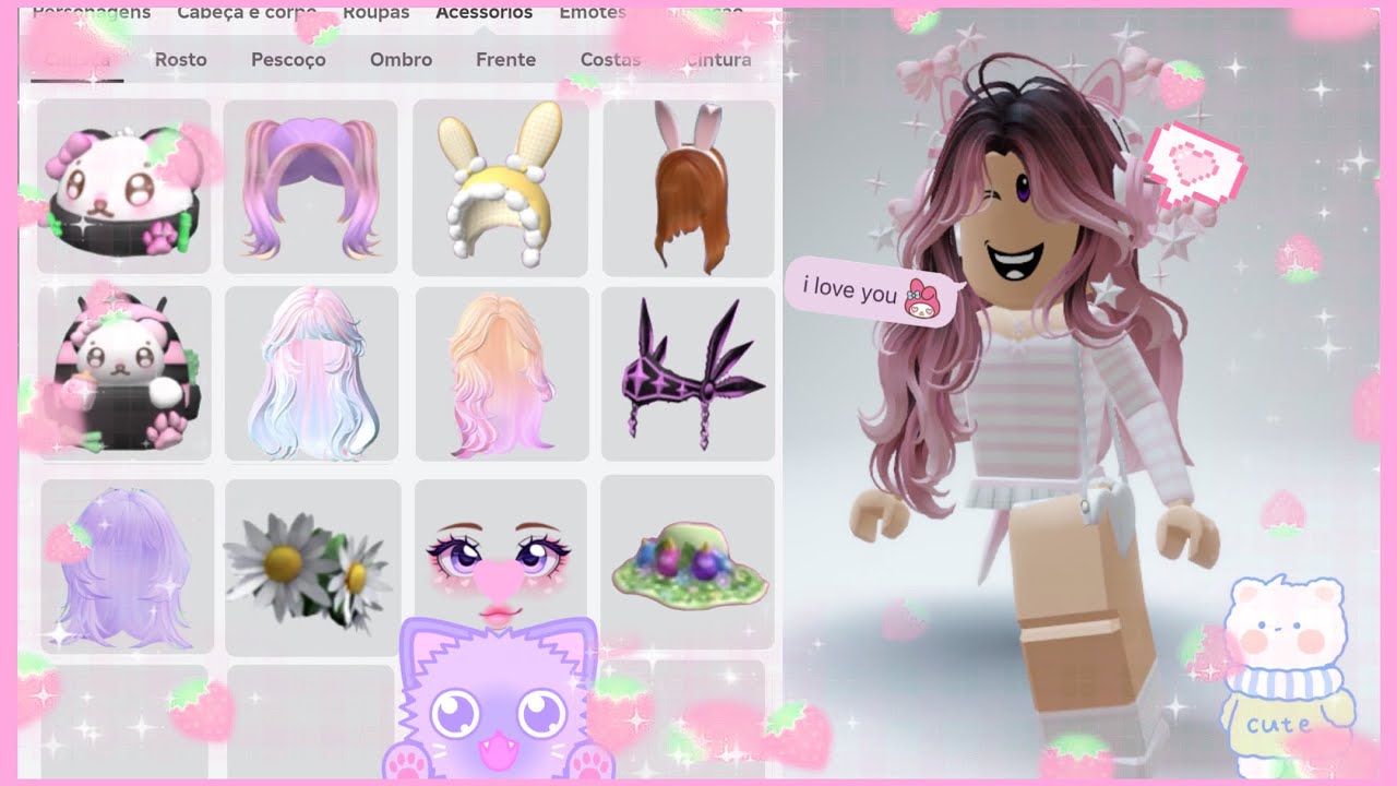 CABELOS DE ROBUX GRÁTIS NO ROBLOX E ACESSÓRIOS!! 🤩 | Licy games - YouTube