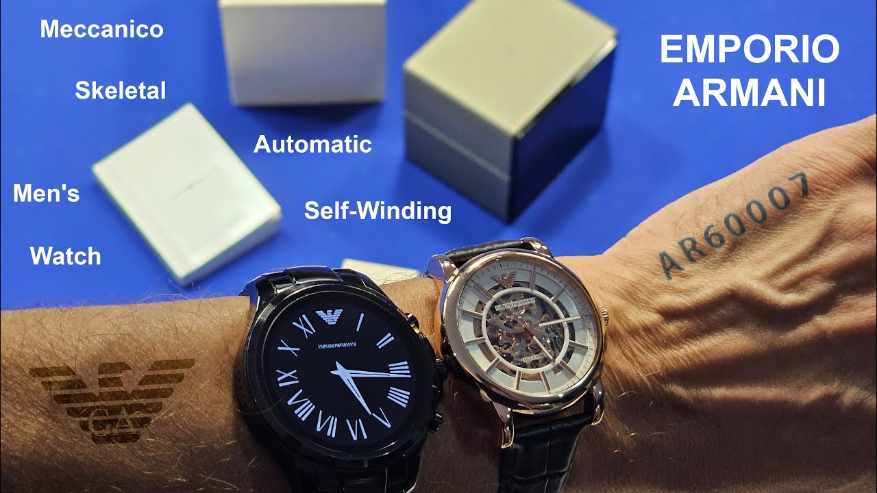 AR60007. Emporio Armani. Men's Automatic self-winding watch. - YouTube