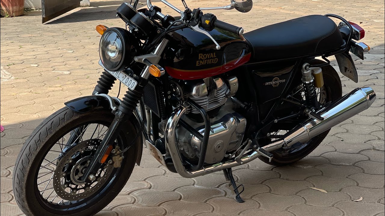 LED projector headlights and Flasher installed on RE Interceptor 650 ...