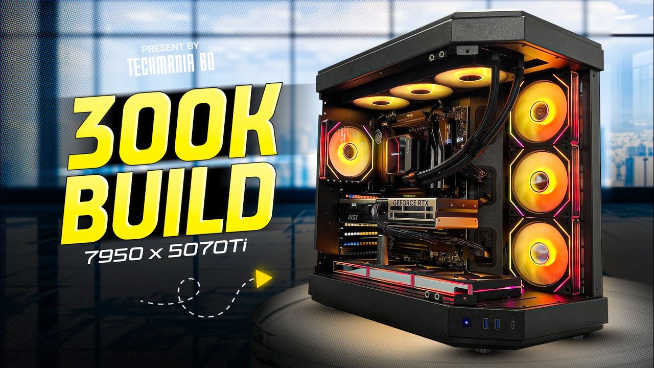 300K PC Build AMD Ryzen 9 7950X With Nvdia RTX 5070 TI & importeant pc ...