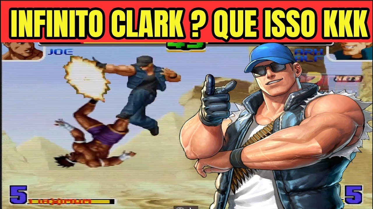KOF 10 TH ANNIVERSARY ACERTEI O INFINITO DO CLARK CARA FICOU PISTOLA ...