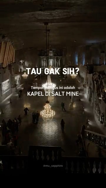 Ada kapel di dalem salt mine di Polandia? 🇵🇱 #travel #europe #wieliczka ...