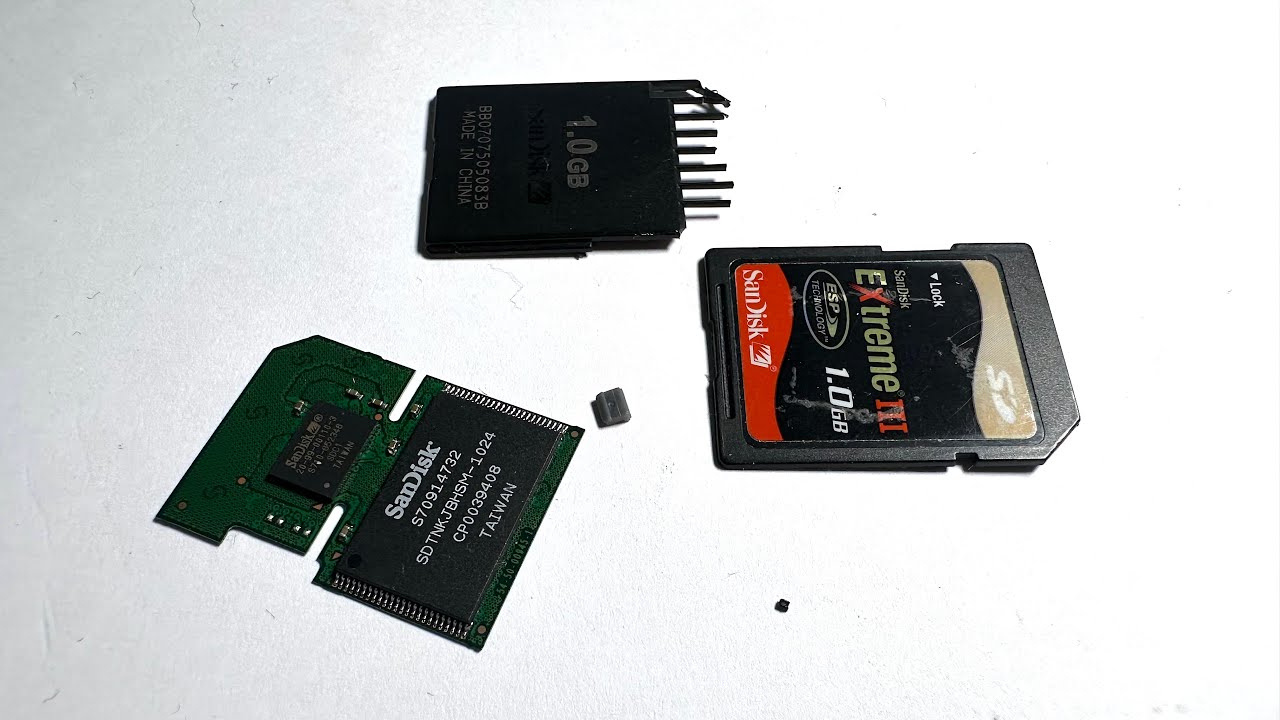 Sandisk Extreme SD Card Disassembly - YouTube