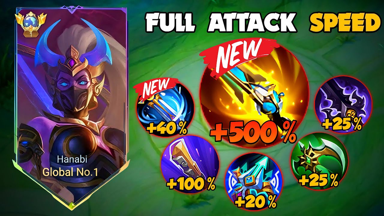 NEW UPDATE! HANABI FULL ATTACK SPEED BUILD😱 (ATK SPEED HACK) | HANABI ...