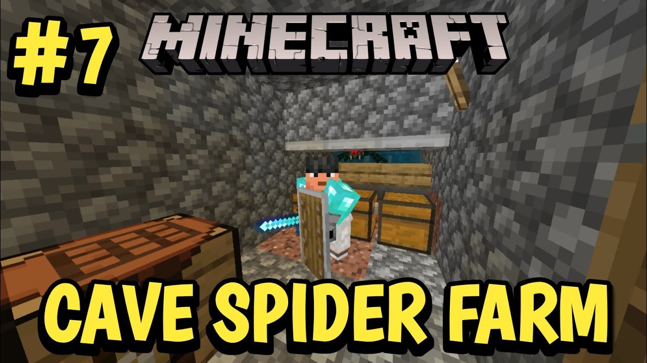 MEMBUAT CAVE SPIDER EXP FARM - MINECRAFT SURVIVAL - EPISODE 7 - YouTube